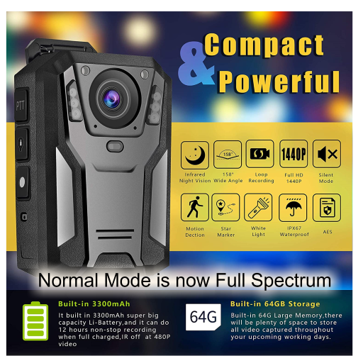 Full Spectrum Body Cam – Capture Paranormal Activity – Ghost Hunters Equipment by GHOST AUGUSTINE